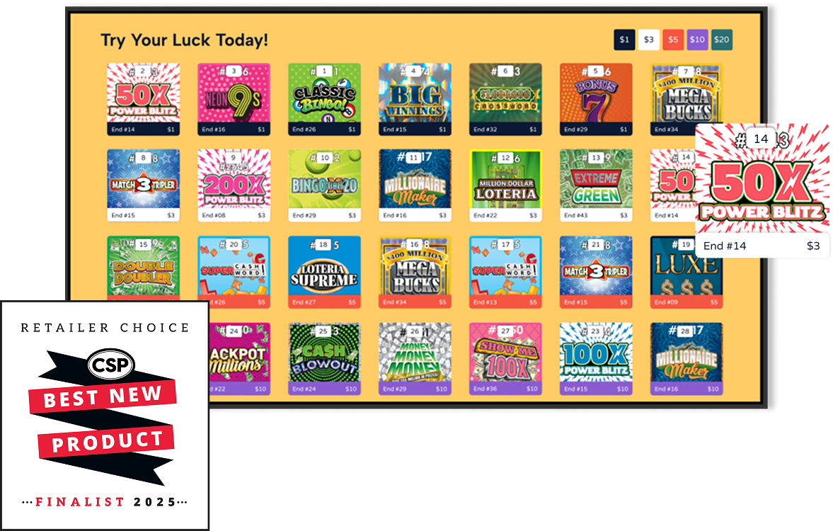 Digital Lottery Display | Modisoft